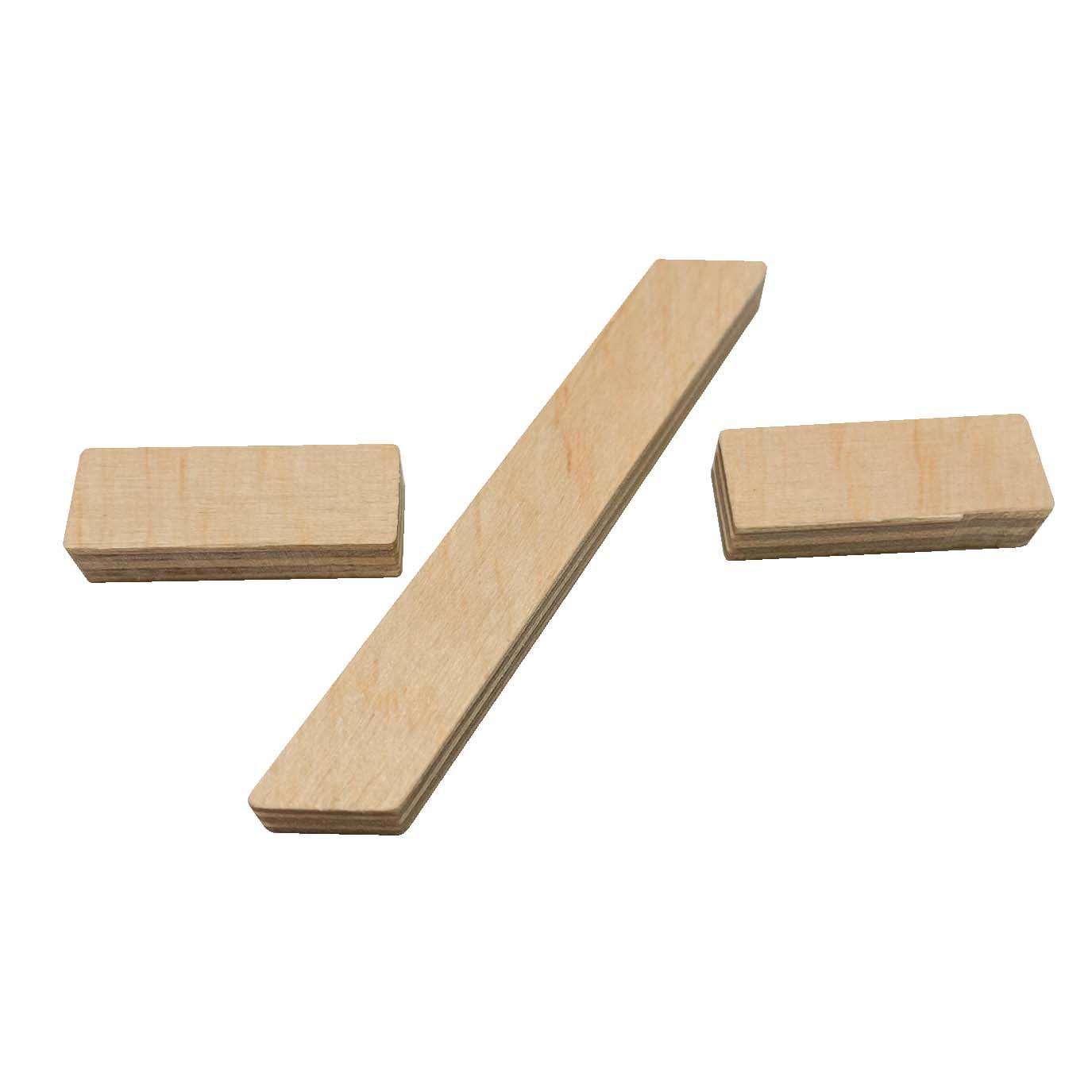 6 Inch Wooden Letter Dash-Slash - Proportionately sized to fit the 2 ...