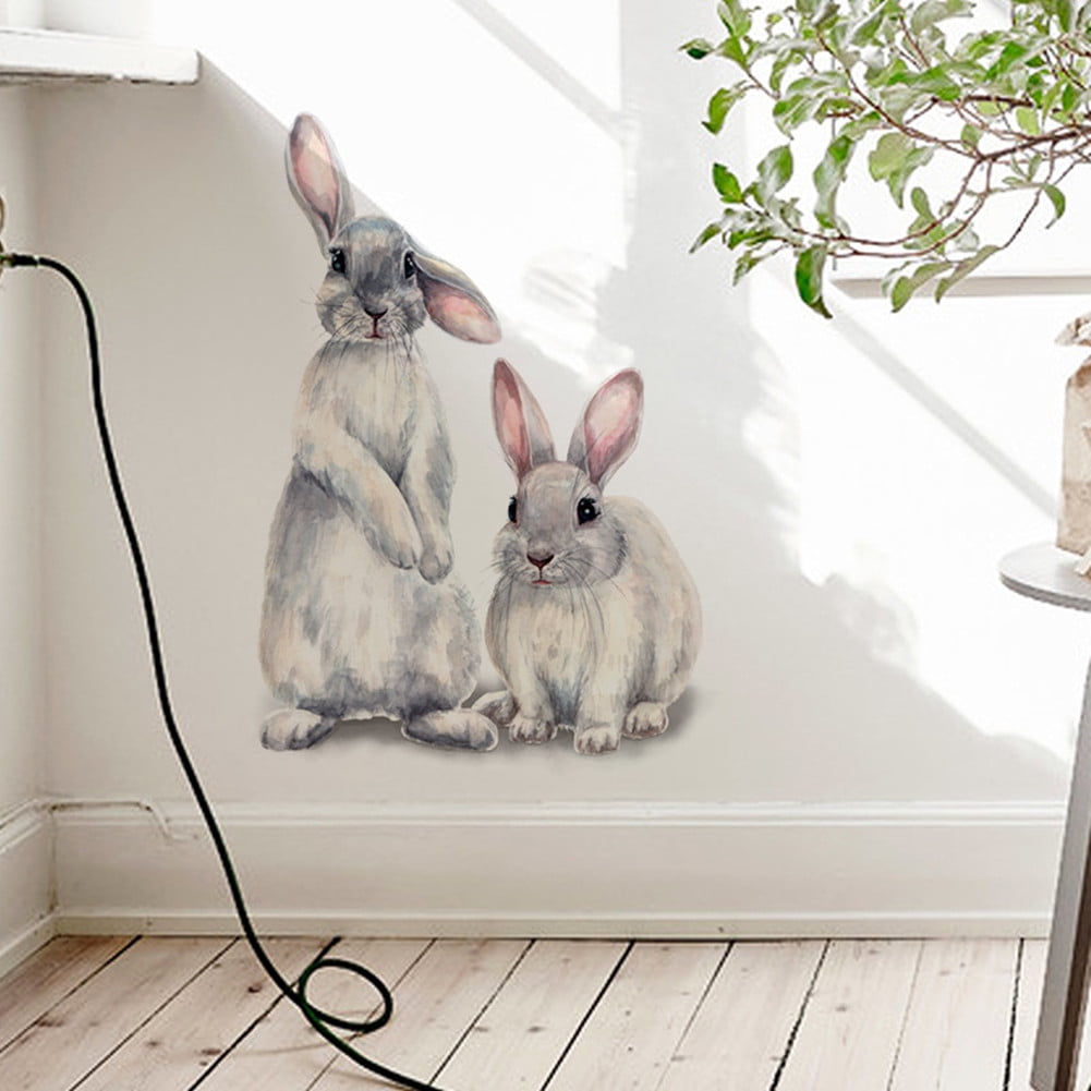 Click here for Eastvita Rabbit Pattern Wall Sticker For Nursery D... prices