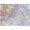 Iconic Arts Laminated 34x24 Poster: Road Map - Large Detailed Roads and ...