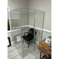 Pennzoni Display Soundproof Acrylic Hearing Booth, 6 ft x 4 ft x 4 ft ...