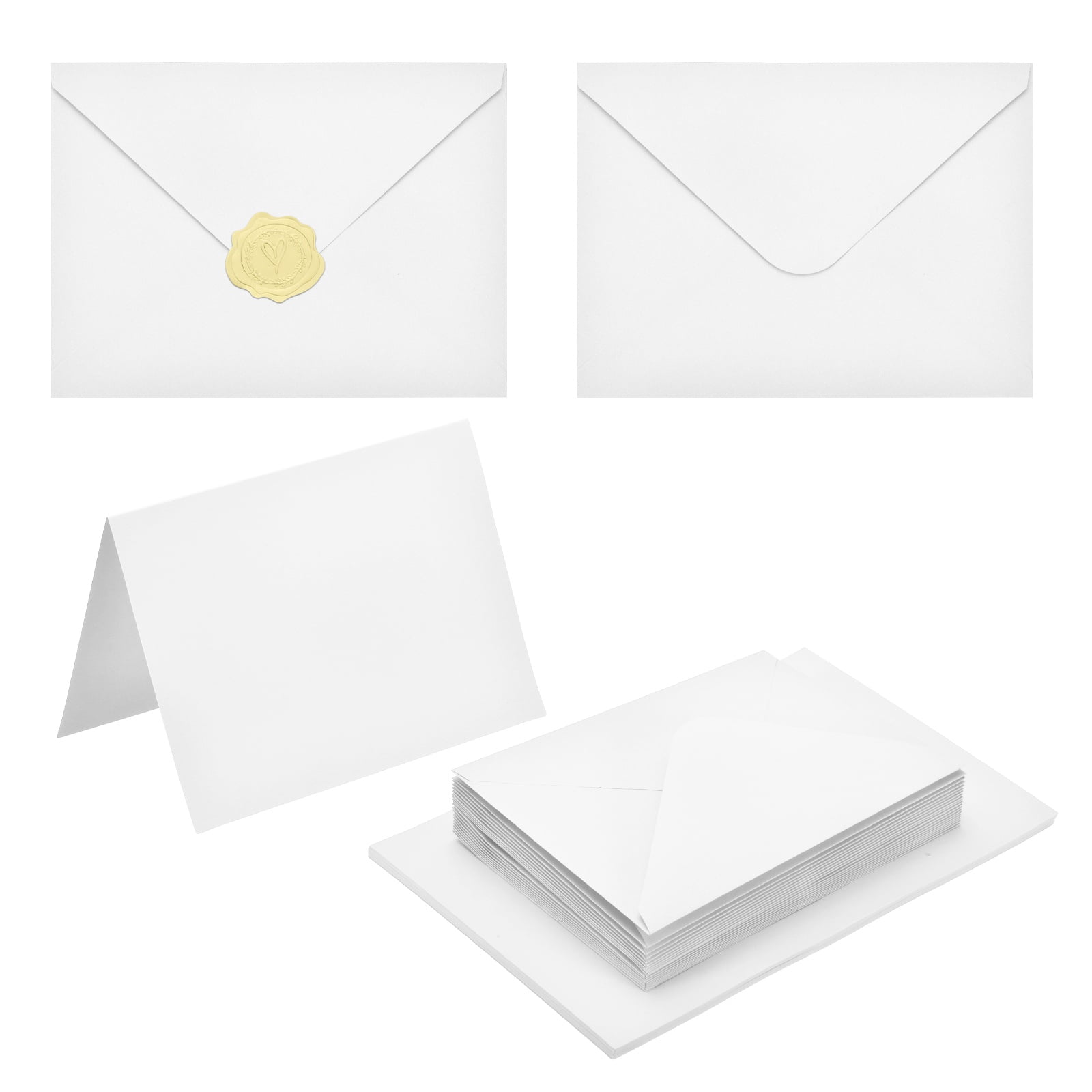 Click here for Uxcell 20 Pack White 4x6 Envelopes With Cards  V F... prices