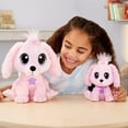 Rescue Tales Adoptable Mom & Pup Plush Pink Poodle Dogs Stuffed Animal ...