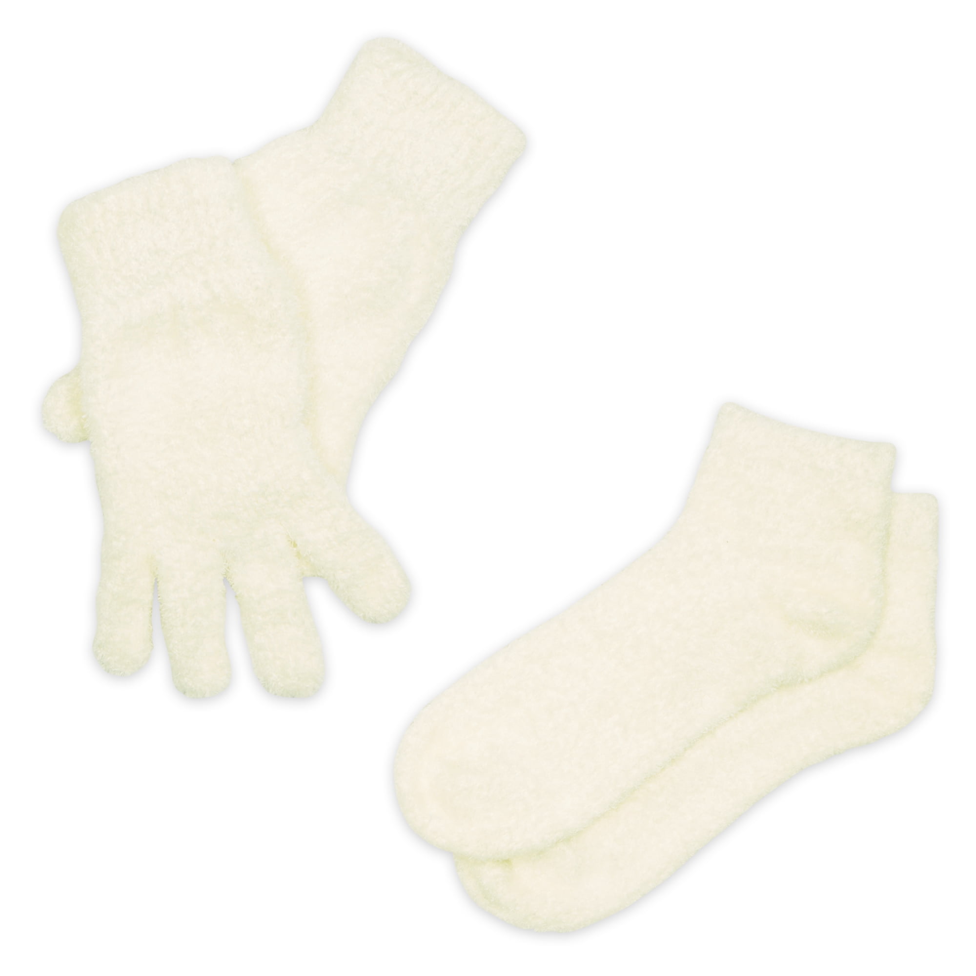 Spa Socks And Gloves Set - Aloe Infused - Cream - Walmart.com