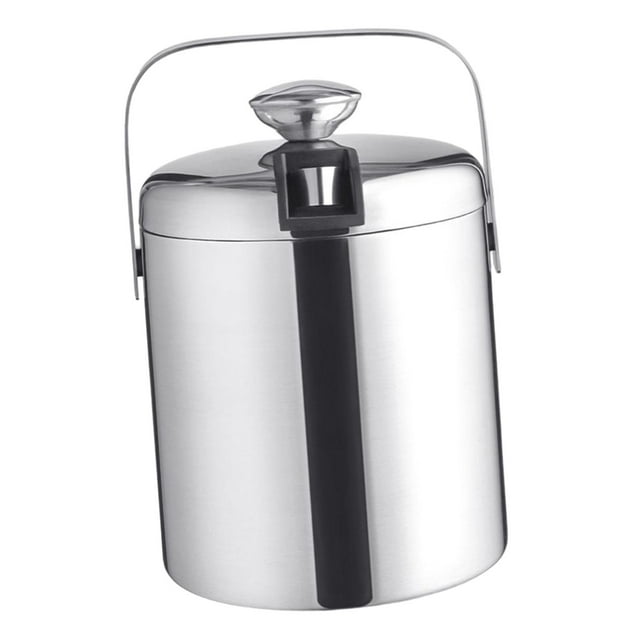 Double Wall Iced Bucket Stainless Steel Insulated Ice Bucket for ...