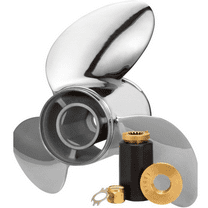 Solas Yamaha 3441-133-19 Titan, Stainless Steel 3-Blade Propeller - Walmart.com