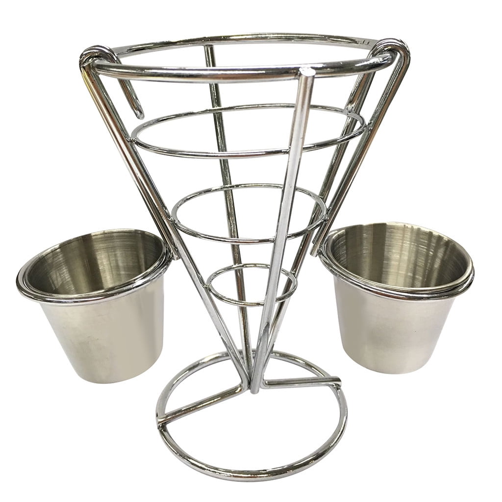 VerPetridure Double Cup French Fries Stand Snack Display Stand Double ...
