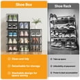 AZULLIA 12 Pack Clear Plastic Stackable Shoe Boxes, Sneaker Storage ...