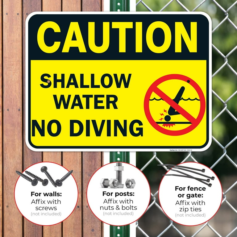 Shallow Pool Sign
