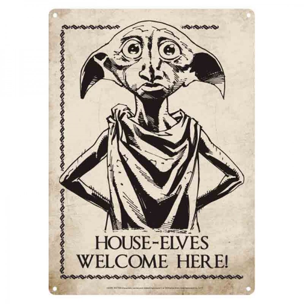 Harry Potter Dobby Small Tin Sign - Walmart.com - Walmart.com