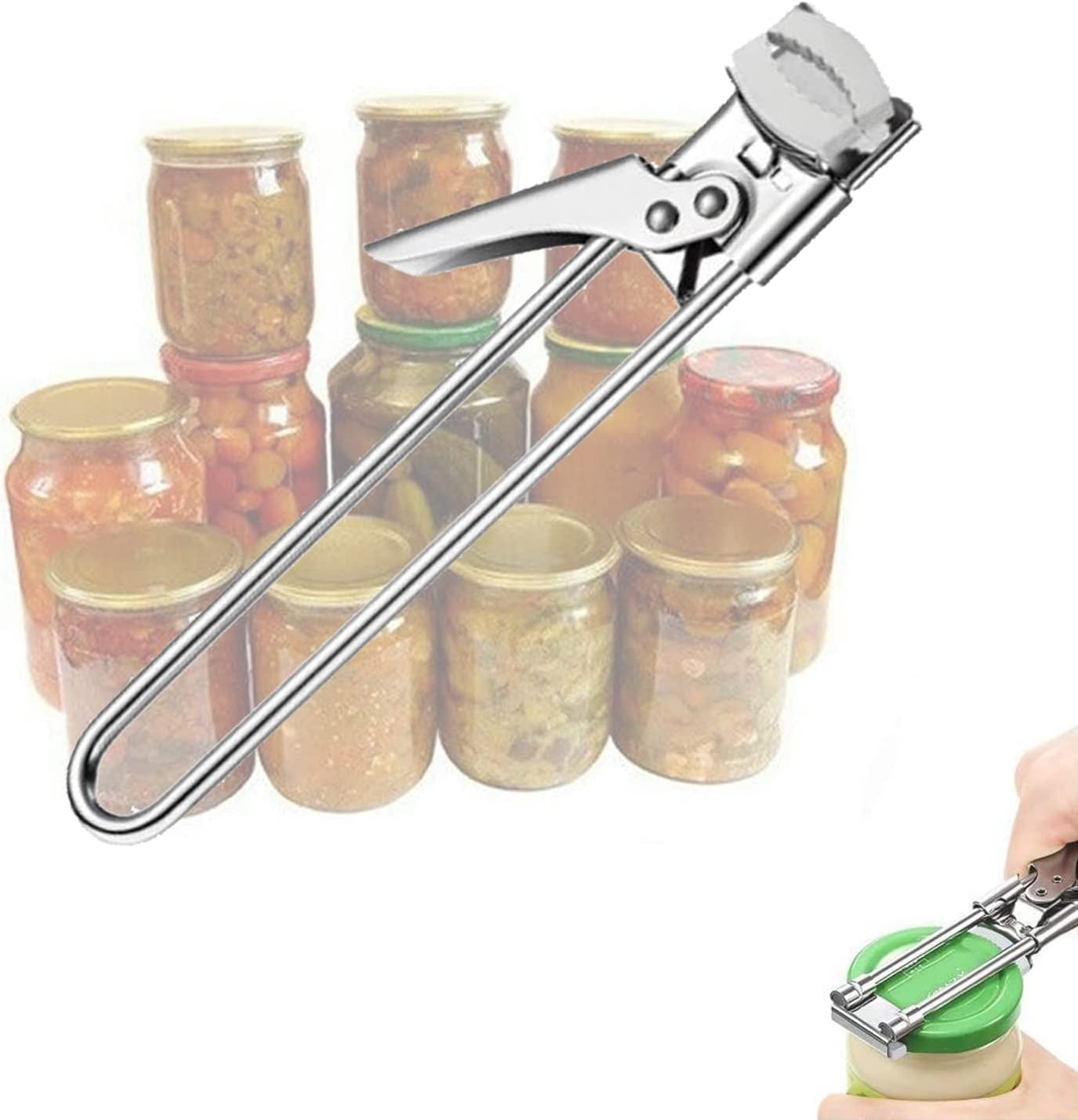Fullofcarts Jar Opener, Adjustable Multifunctional Stainles Steel Can ...