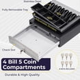 13-inch manual pull-out cash drawer, suitable for point-of-sale (POS ...