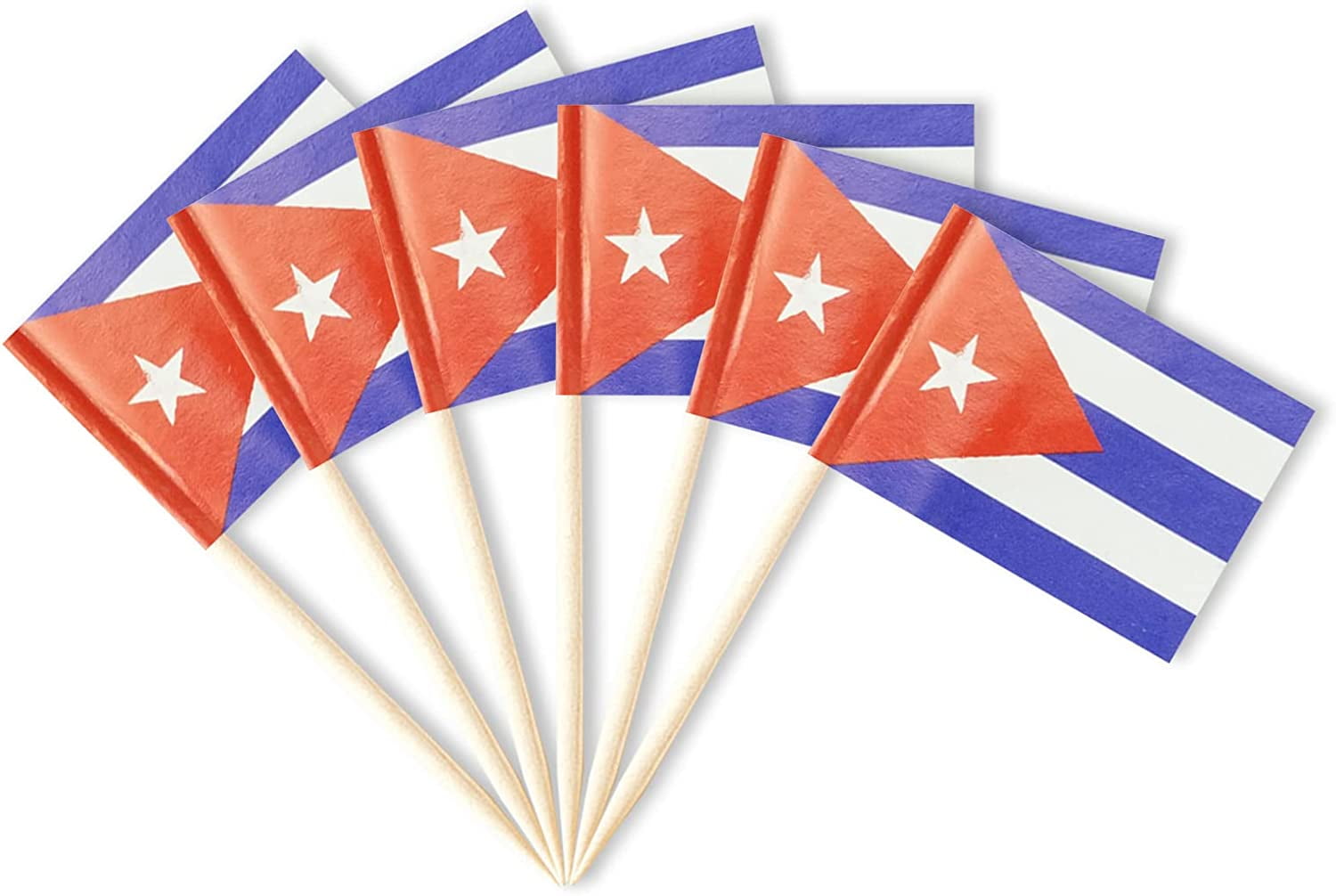 Cuba Flag Cuban Small Toothpick Flag Decor Mini Cupcake Toppers ...