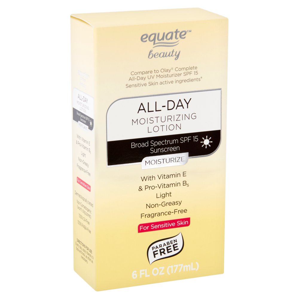 Equate Beauty All-Day Broad Spectrum Sunscreen Moisturizing Lotion, SPF ...