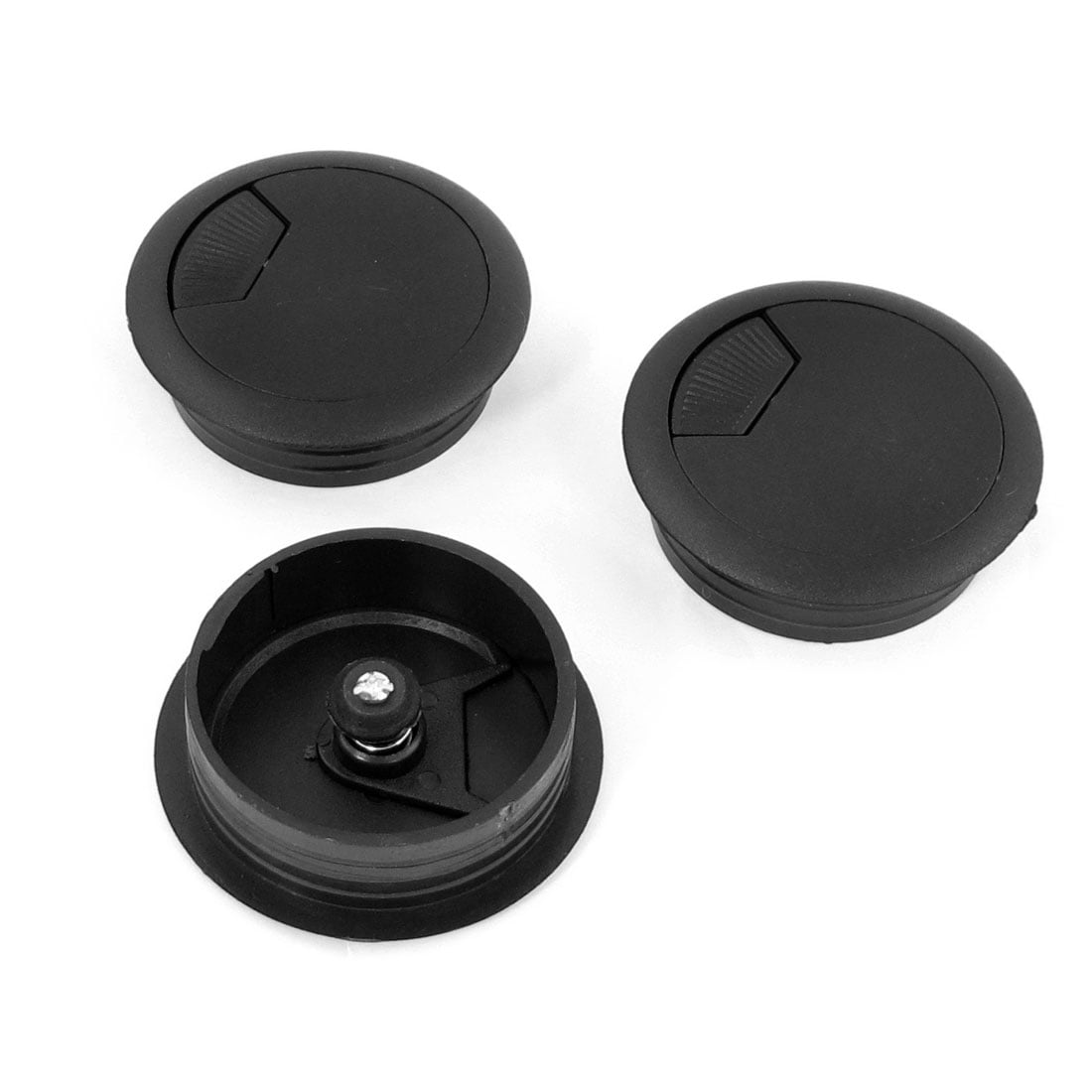 50mm Mirror Finish Round Grommet Wire Hole Cover Cap for Computer Desk ...
