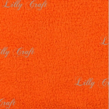 Fleece Solid Neon Orange Fabric 67 - Walmart.com