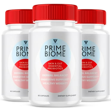 (5 Pack) Prime Biome Probiotic Supplement PrimeBiome Capsules ...