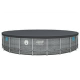 Coleman Power Steel Round Frame Above Ground Pool Set for Kids and ...