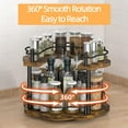 Lazy Susan Spice Rack Organizer - Rotating Turntable Height Adjustable ...