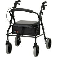 NOVA Zoom Rollator Walker with 20 Seat Height, Rolling Walker with ...