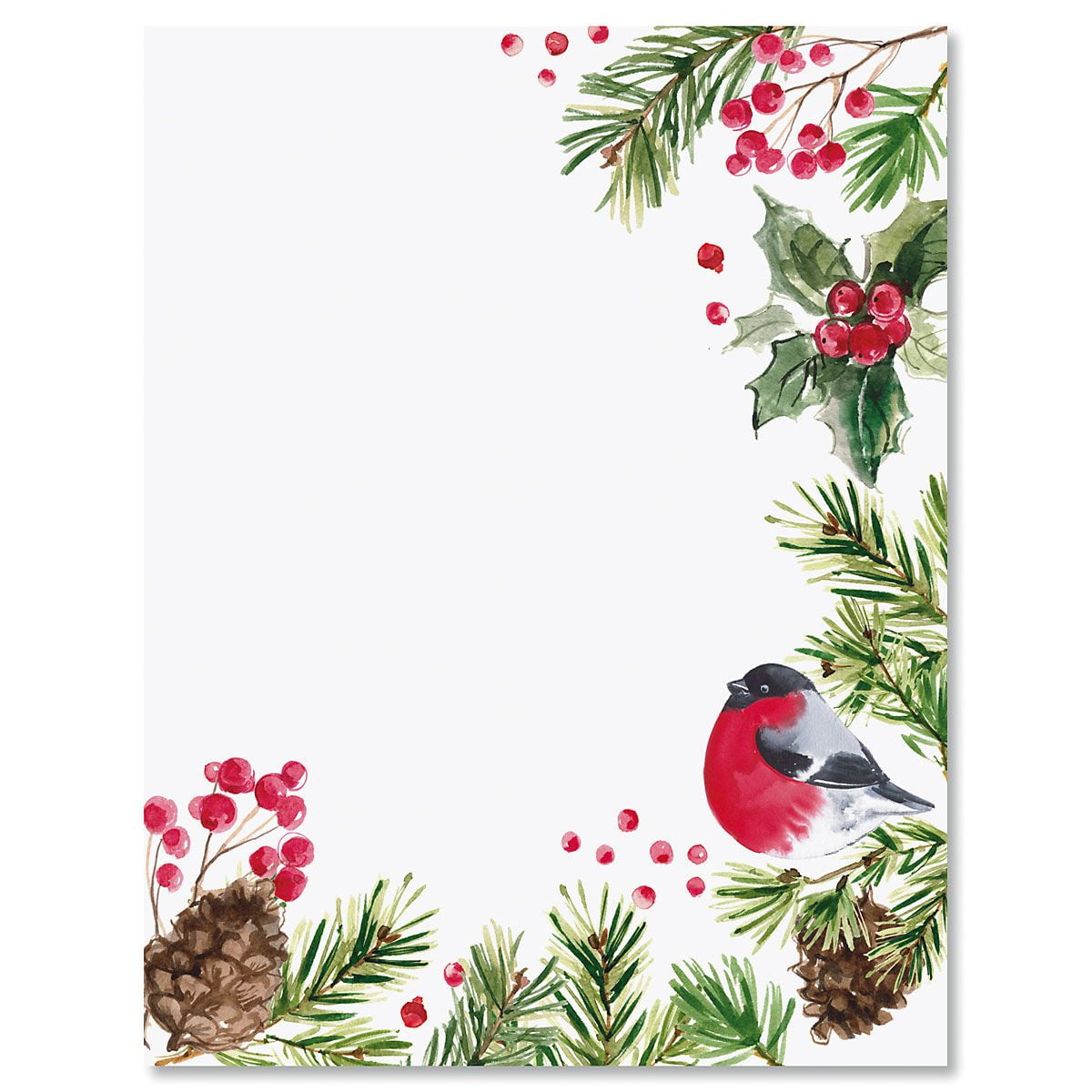 Splash of Holiday Christmas Letter Papers - Set of 25 Christmas ...
