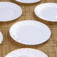 Efavormart 12 Pack - 6" White Flared Round Disposable Plastic Salad ...