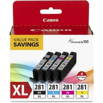 Canon PGI-280 XL/CLI-281 High-Yield 5 Color Pack for PIXMA Printers ...