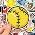50-Pack Mixed Baseball and Softball Stickers - Cross-Border Sports ...