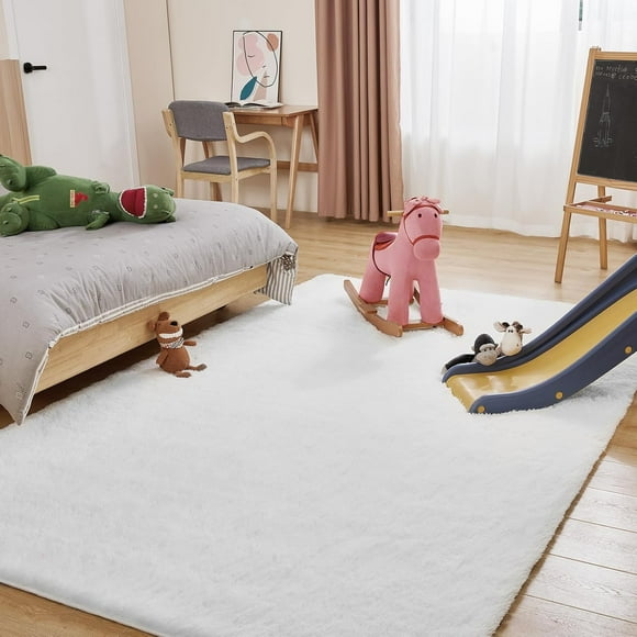 white shag rug | Walmart Canada