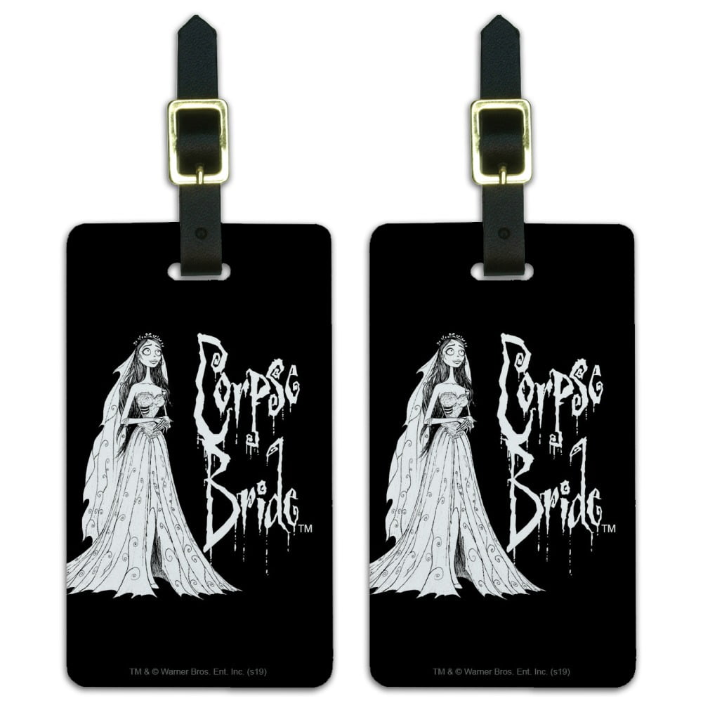 Corpse Bride Logo and Silhouette Luggage ID Tags Suitcase Carry-On ...