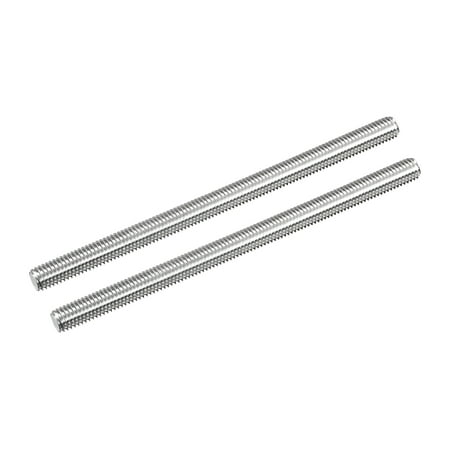 Uxcell Fully Threaded Rod M8 x 130mm 1.25mm Thread Pitch 304 Stainless ...
