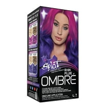 Splat Hair Dye Complete Kit with Bleach for Ombre Rain Purple and Pink ...
