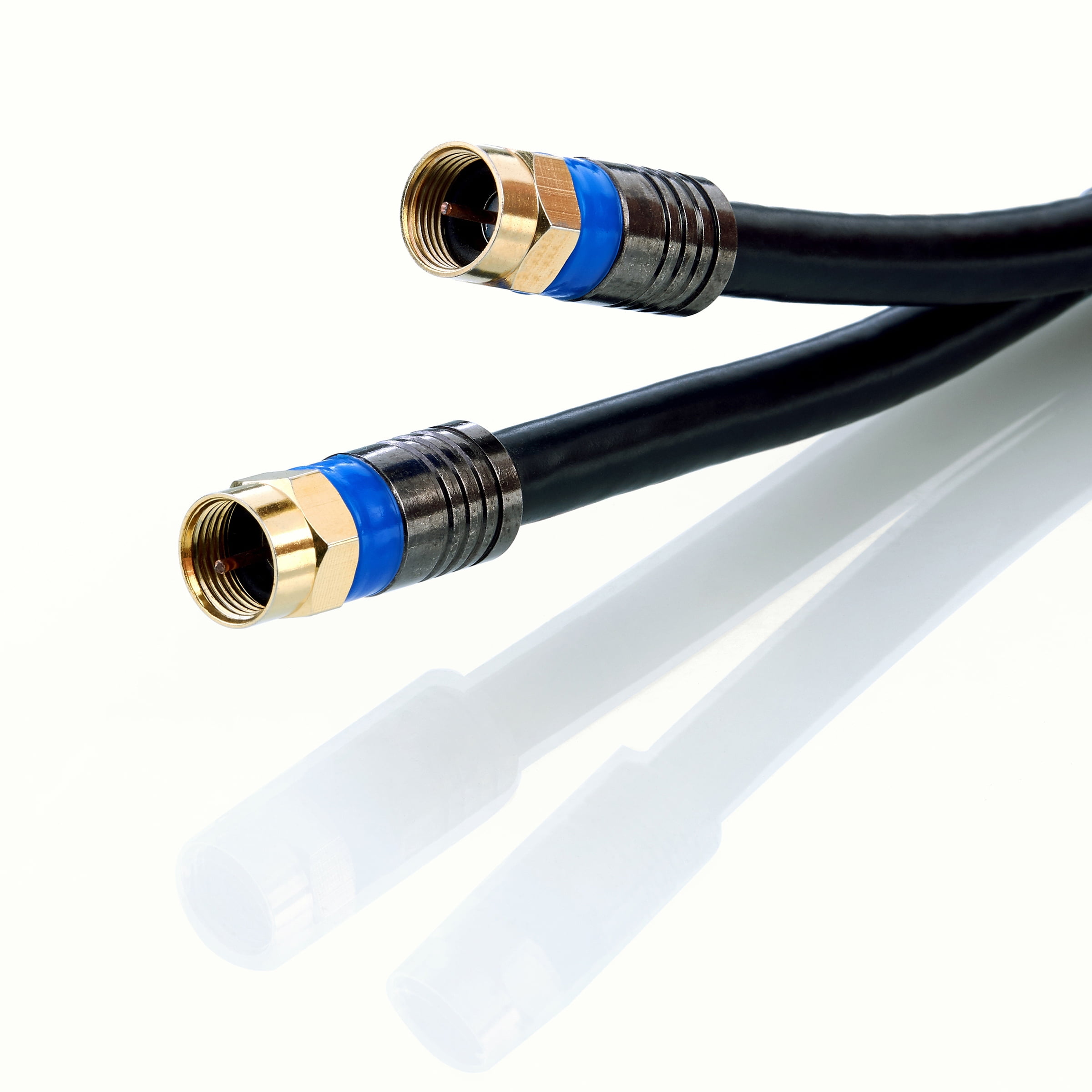 Blackweb Quad-Shield Coaxial Cable, 100' - Walmart.com
