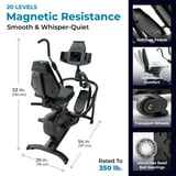 FreeStep LT7 Recumbent Cross Trainer Stepper - Zero-Impact Exercise w ...