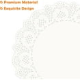 100 Pack Round White Paper Doilies 13.5 Inch Lace Paper Place Mats ...