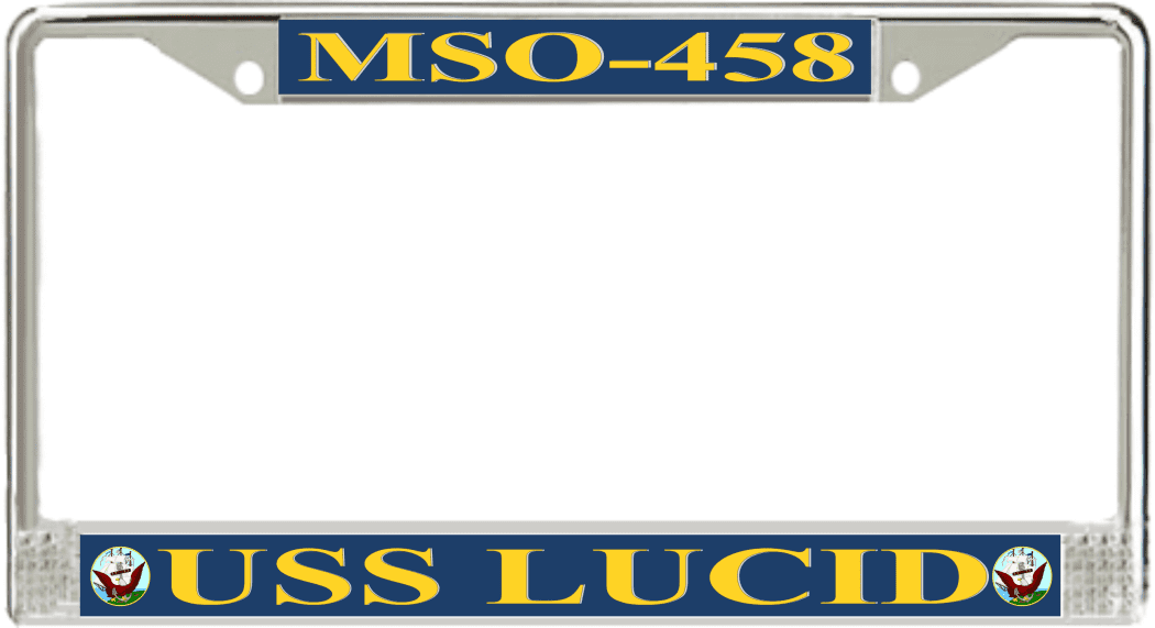 USS Lucid MSO-458 License Plate Frame - Walmart.com