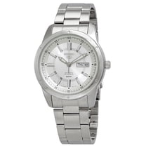 Seiko Men's Series 5 Silver Dial Watch - SNKN09J1 - Walmart.com