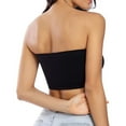 Musuos Double Layers Plus Size Strapless Bra Bandeau Tube Removable