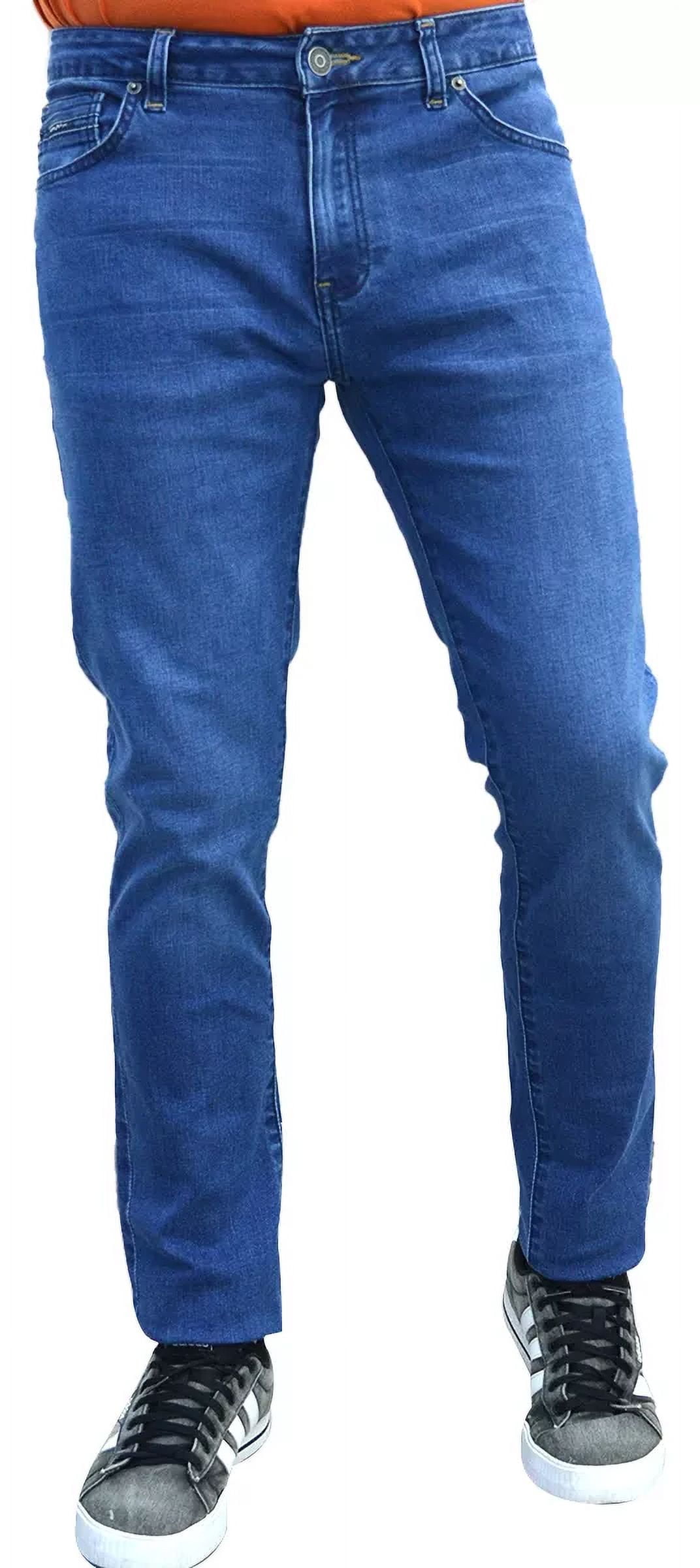 Pantalón De Mezclilla Escudos Marca Goga Slim Fit De Hombre | Bodega ...