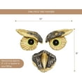 Bits and Pieces Resin Owl Face Tree Hugger - Decorative Lawn Ornament ...