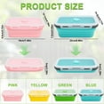Collapsible Silicone Food Storage Containers 4 Piece Set, Space Saving ...