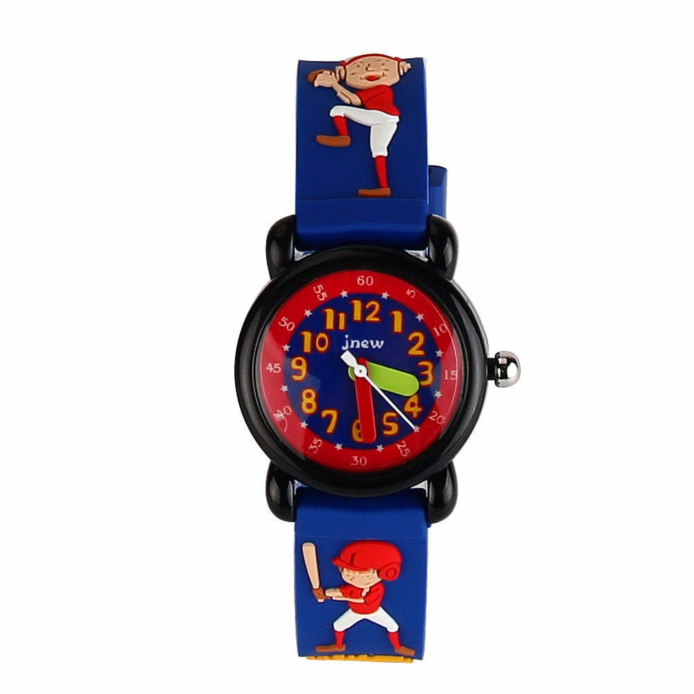 Kids Watches 3D Cute Cartoon Children Waterproof Digital Rubber ...
