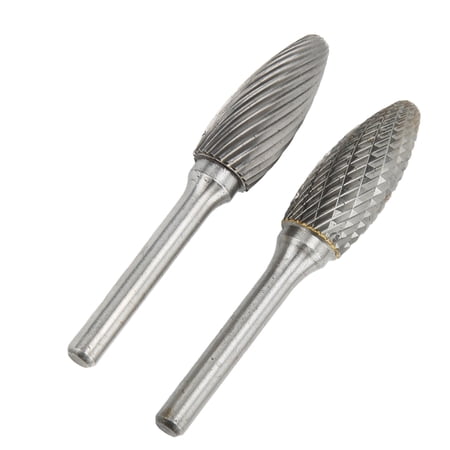 Single Double Cut Carbide Burrs, Long Durability Files 45mm Long Shank ...