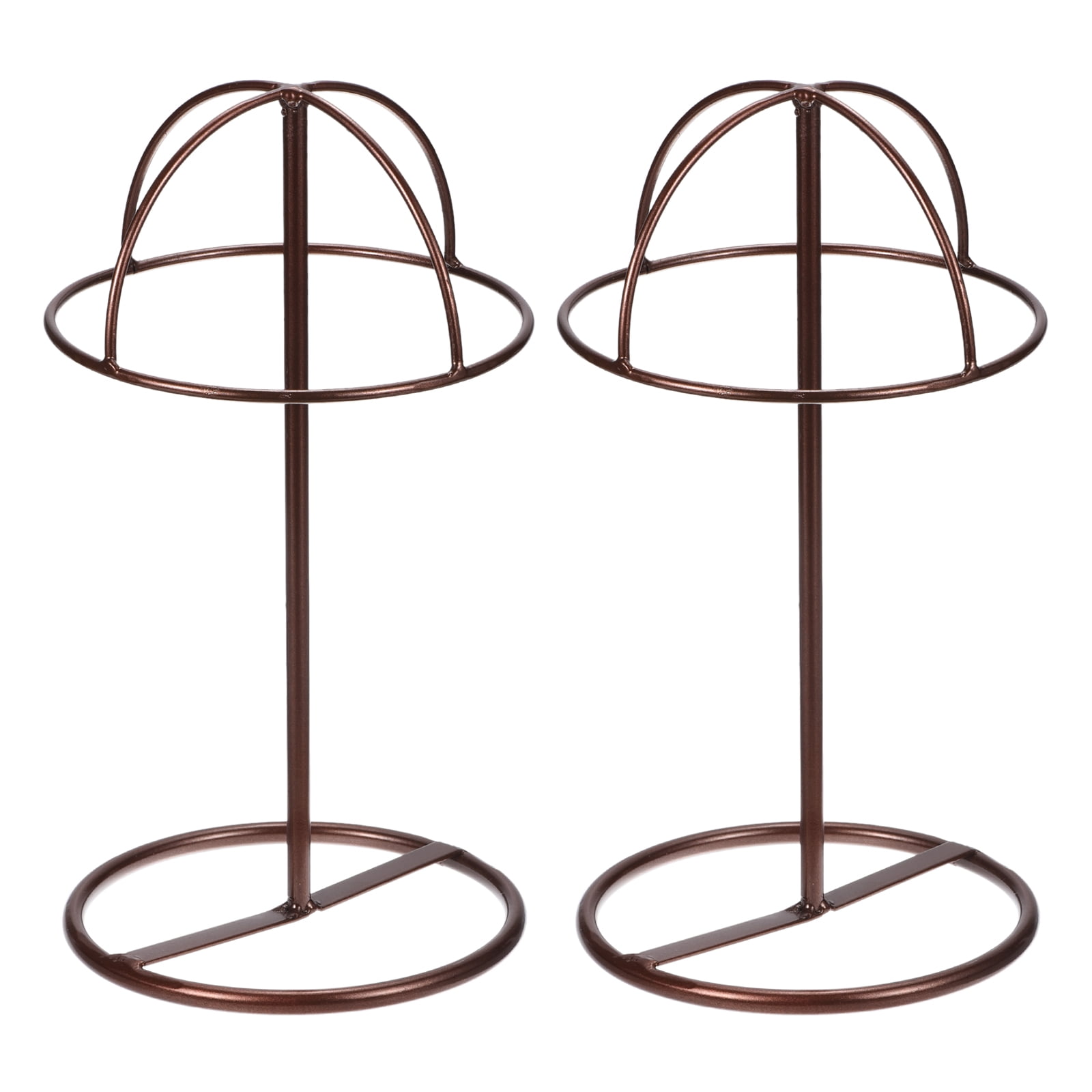 Metal Hat Display Stand 2 Pack Tabletop Hat and Wig Rack Holder for ...