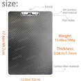 12.6x17.6x0.06in Hard Lightweight Portable Vertical Carbon Fiber ...