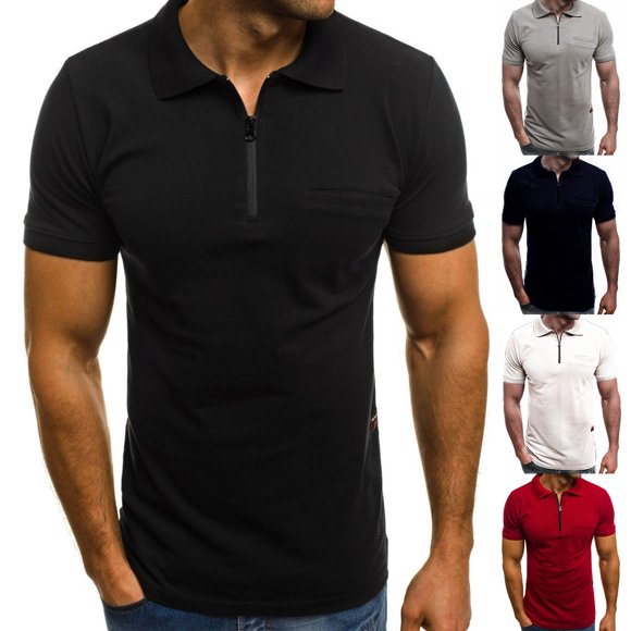 Zippered Polo Shirts