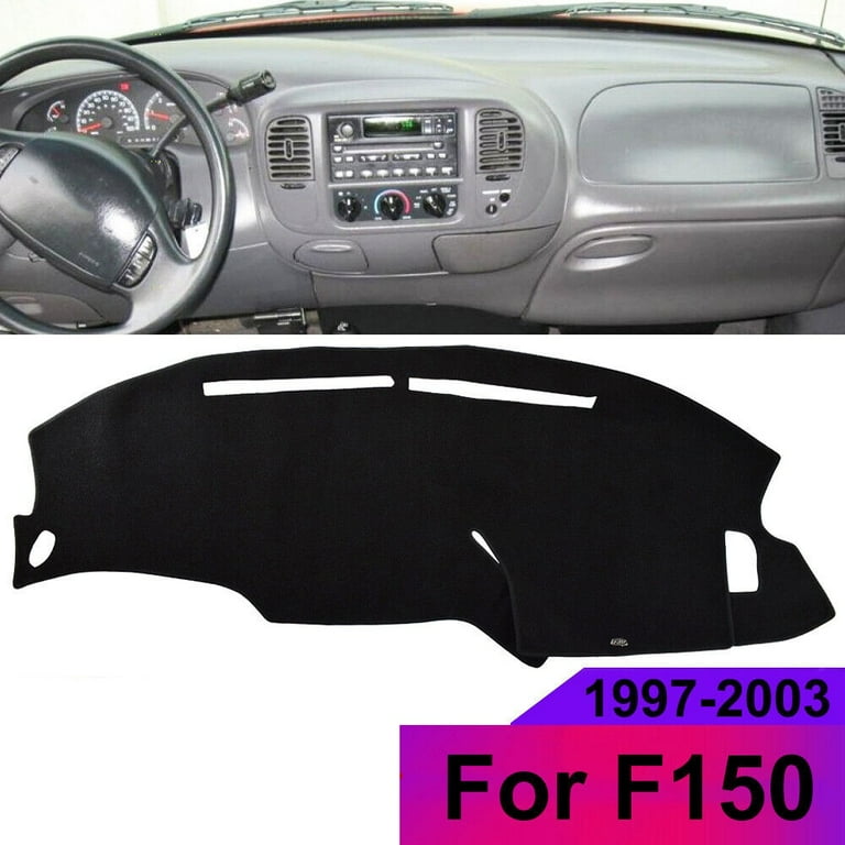 AUTOXBERT Car Dashboard Cover Black Polyester Mat Cover Fits Ford F150 1997 2003 Ford Expedition 1997 2003 1 Pieces Size Dashboard Cover Mat 1