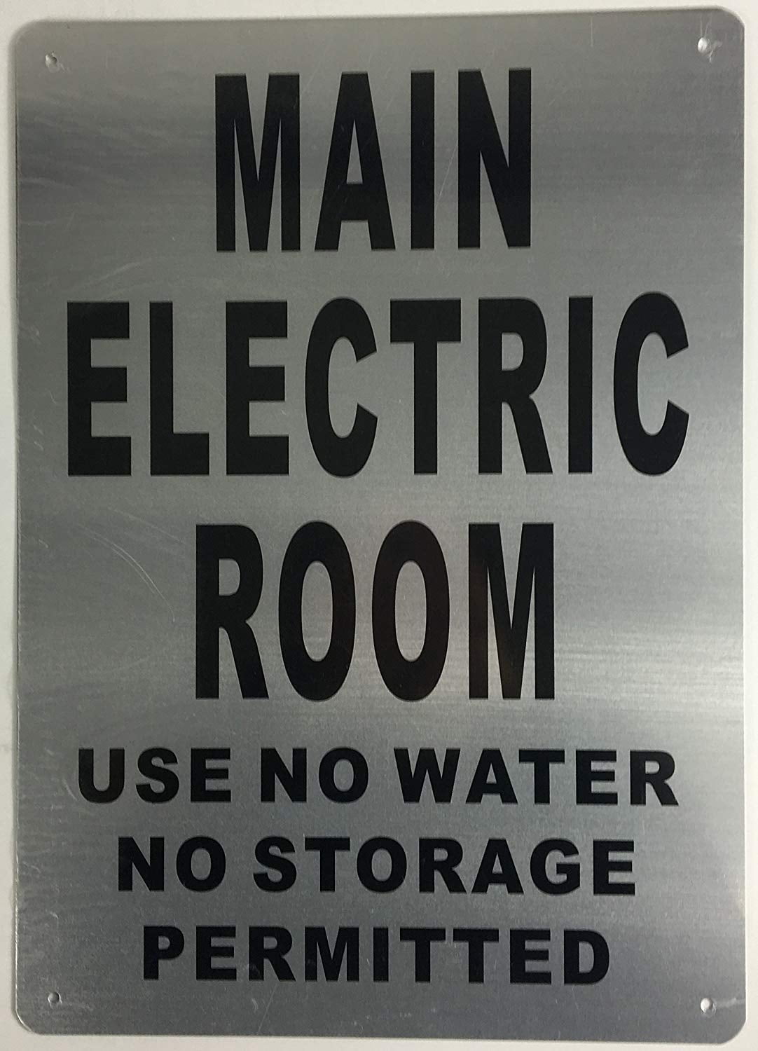 ELECTRIC ROOM SIGN (Reflective, 10x14 , Rust Free, ALUMINIUM ...