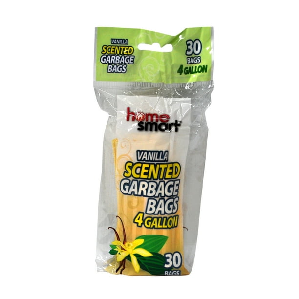 Home Smart Vanilla Scented 4 Gallon Garbage Bags - Walmart.com