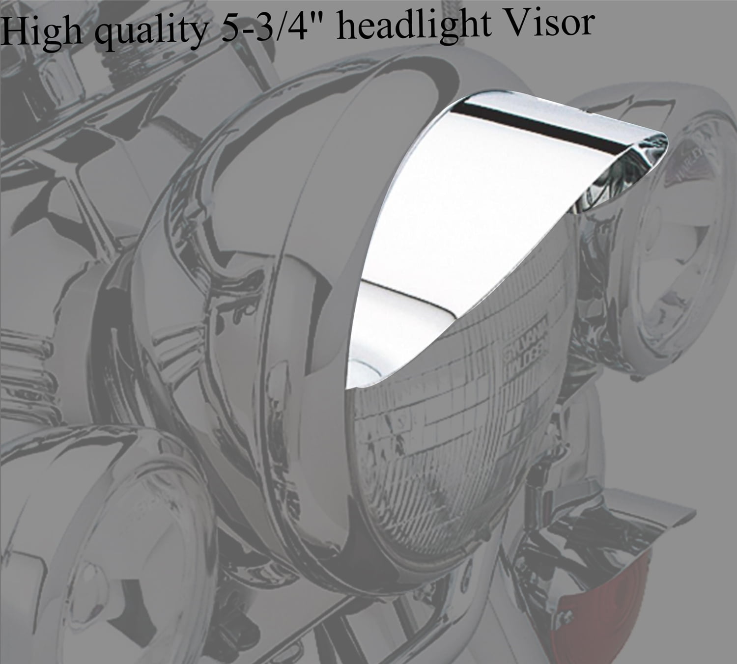 HTTMT- Steel Headlight Visor 5.75" 5-3/4" Headlight Compatible with ...