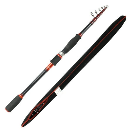 Fishing Rod Lure Rod Telescopic Poles Gear Ultralight Fiber Lightweight ...